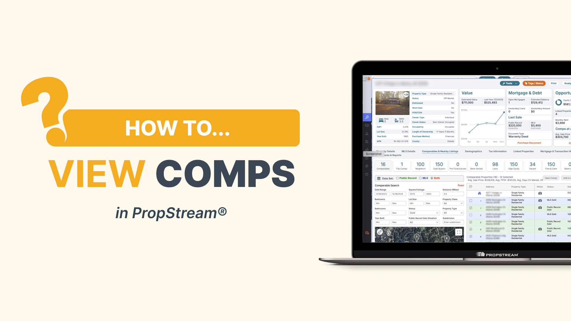 PropStream Help Video Library