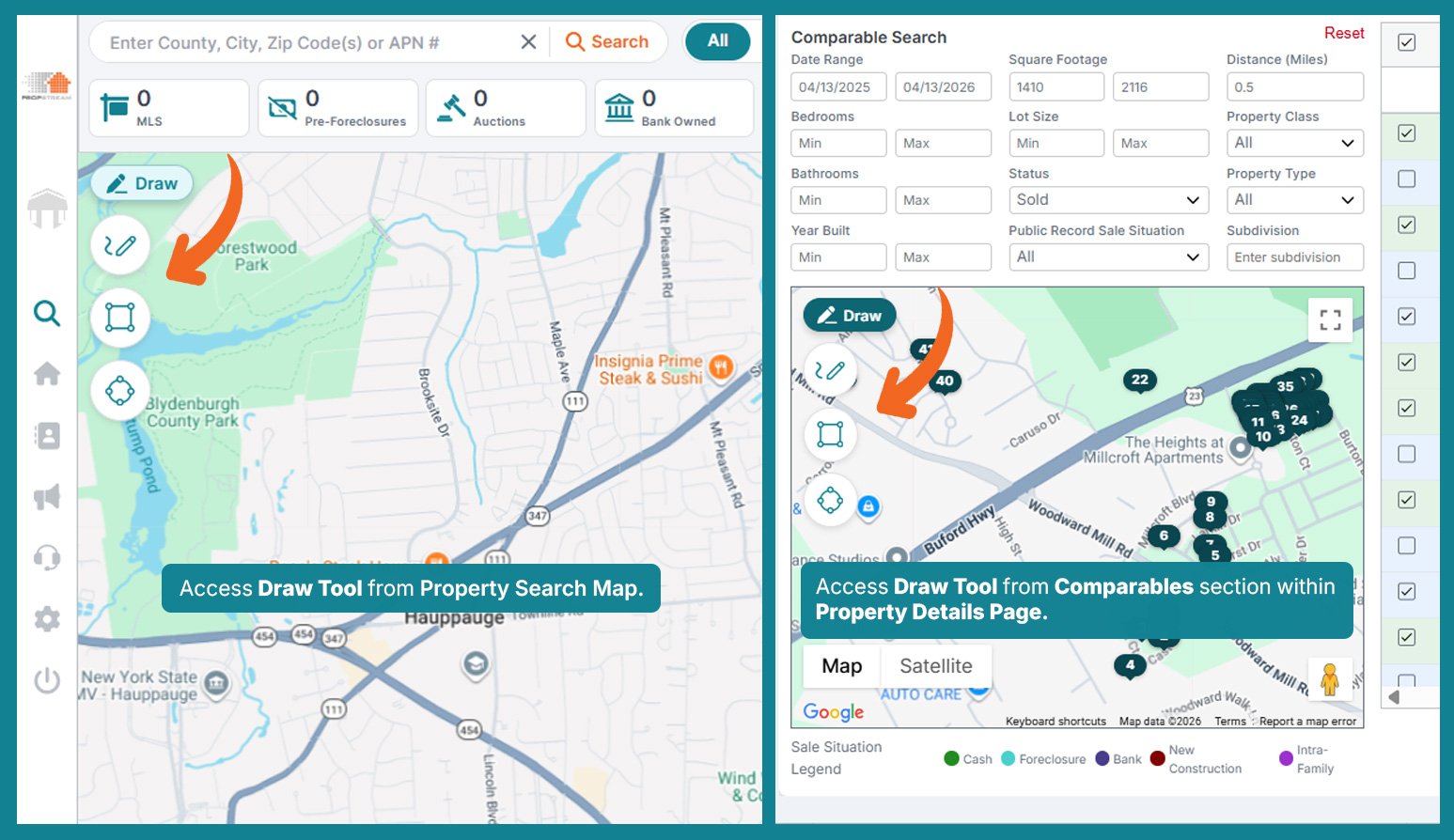 PropStream’s Enhanced Draw Map Tool: Built for Speed, Designed for Accuracy