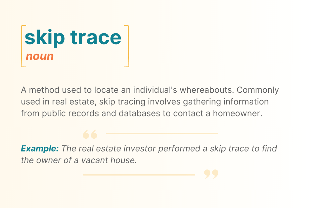 What Information Can Skip Tracing Give You?