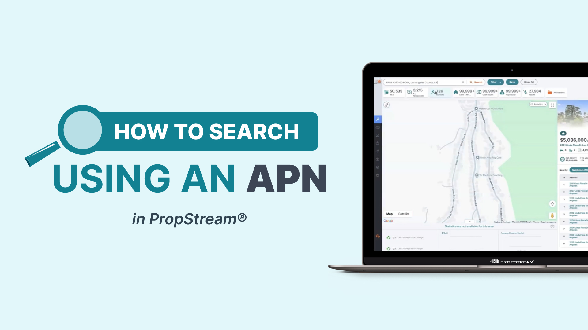 Search by APN with PropStream