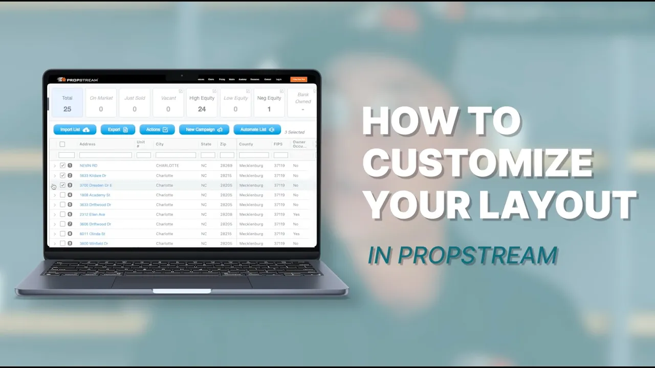 How to Customize Your Layout - PropStream Help Video Library